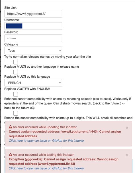 Yggcookie Testing Exception Yggcookie Cannot Assign Requested Address Cannot Assign