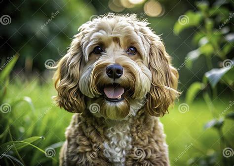 A Joyful Cockapoo Portrait Captured In Natural Light Showcasing A