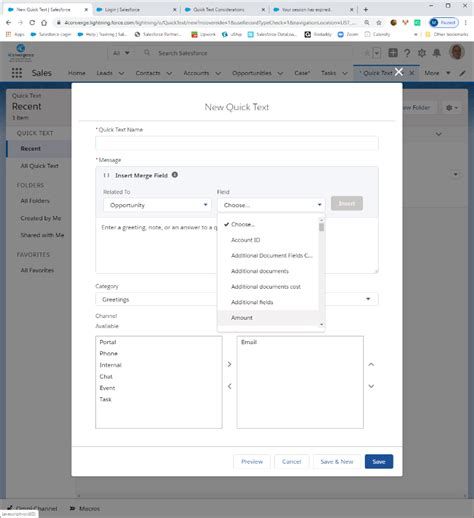 Featured Feature Quick Text 4convergence Salesforce Consulting
