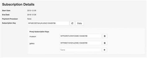 Using The Subscription Key