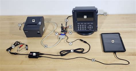 Android Tablet With A Single Liquid Controls Lcr Iq And Epson Tm T88
