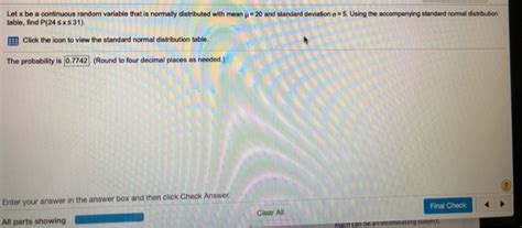 Solved Let X Be A Continuous Random Variable That Is