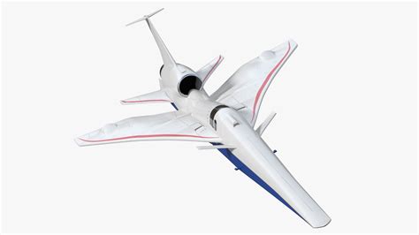 Experimental Supersonic Aircraft 3d Model 89 Gltf Ma Max Upk Unitypackage C4d Fbx 3ds