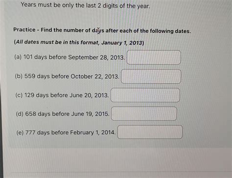 Solved Find The Date A Number Of Days Before A Date Using