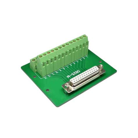 Dr25 Pin Parallel Solderless Adapter Db25 Pin Relay Terminal Block