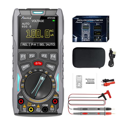 Abestop Oscilloscope 3 In 1 Functions Oscilloscope Multimeter With Waveform Generator 12mhz