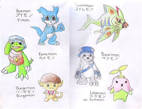 Digimon Rookies By Night Owl On Deviantart