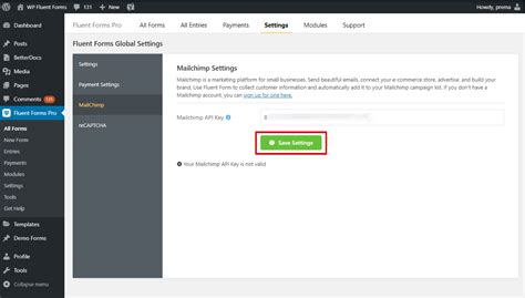 How To Create A Mailchimp Signup Form For Your Website Fluent Forms