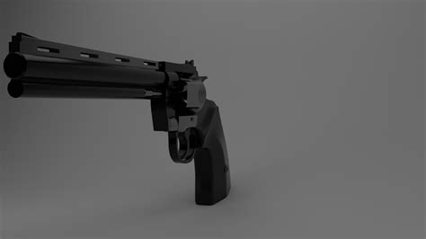 Colt Python Model TurboSquid 2005657