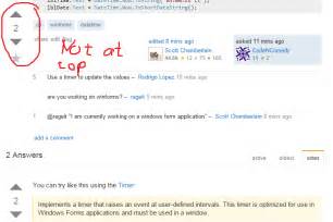 Scrolling Voting Buttons Meta Stack Overflow