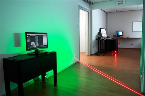 Premium AI Image Laser Security System In A Room