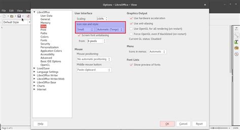 Replace Default Libreoffice Icon Style