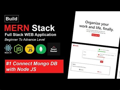 Todo Mern App Connect Mongo Db With Node Js Mern Stack Projects Part Mongoose Node Js