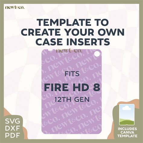 8 Fire Tablet Case Insert Etsy