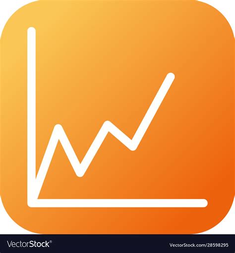 Beautiful Graph Glyph Icon Royalty Free Vector Image