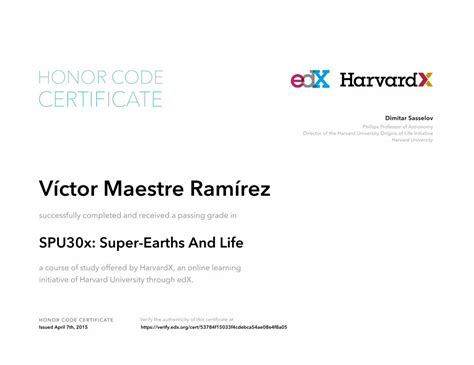 Pdf Astrobiology Certificate Of Harvard University Dokumentips