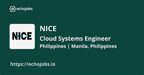 Nice Is Hiring Cloud Systems Engineer Philippines Manila Philippines R Aws Chef Rcodingjobs