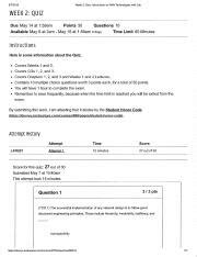 NETW 208 Week 2 Quiz Pdf 5 712018 Week 2 Quiz Introduction To WAN Technoiogies With Lab WEEK