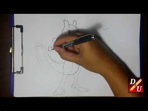 How To Draw Mewtwo from Pokemon Cara Menggambar Mewtwo DARI Pokemon كيف ترسم صورة Mewtwo