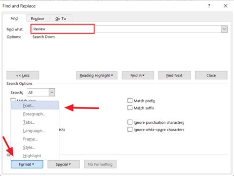 How To Find And Replace Text In Microsoft Word