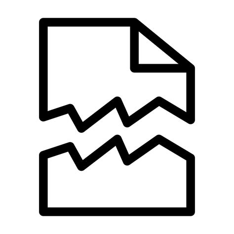 Corrupted File Icon Corrupted Data Vector Art At Vecteezy