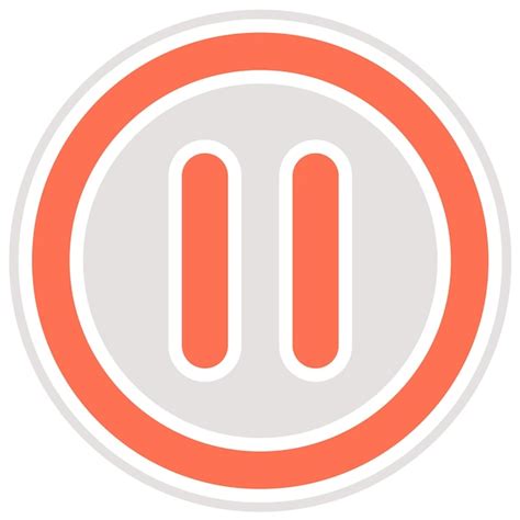 Premium Vector Pause Button Vector Icon Design Illustration