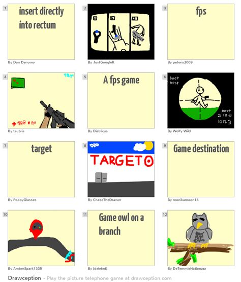 Insert Directly Into Rectum Drawception