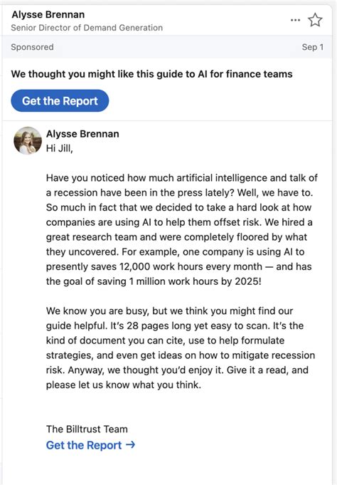 How To Use LinkedIn Message Ads With Examples IMPACTABLE