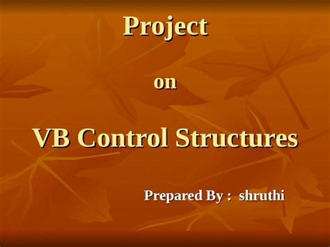 Ppt Vb Control Structures Dokumentips