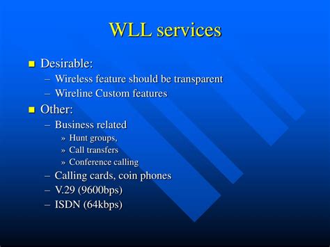 PPT Wireless Local Loop WLL PowerPoint Presentation Free Download ID 217958