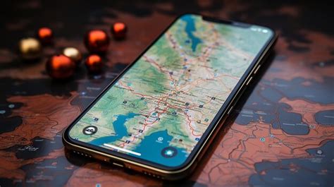 Premium Photo Idea Navigation Map In Smartphone