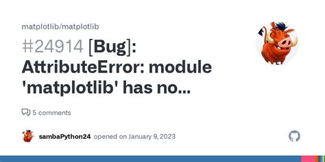 Bug Attributeerror Module Matplotlib Has No Attribute Rcparams · Issue 24914
