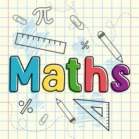 Premium Vector Cartoon Math Class Concept Background Vector Illustration