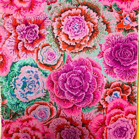 Kaffe Fassett Brassica Magenta Freespirit 100 Cotton Quilting Etsy
