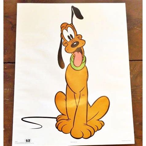 Pluto Disney Character Poster By Osp Publishing Pluto Solor 28 090 16 X 20 Etsy