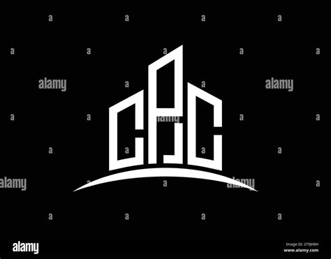 Letter Cpc Building Vector Monogram Logo Design Template Building Shape Cpc Logo Stock Vector