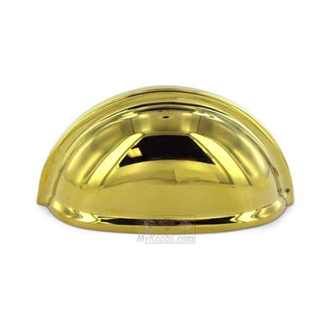 Solid Brass Cup Pulls Collection Solid Brass 3 Centers Oval Shell
