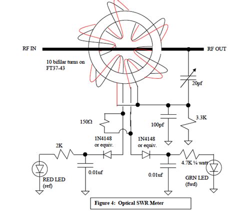 Swr Power Meter Schematic Simple Swr And Pwr Meter