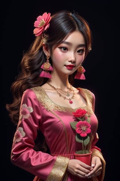 Premium Ai Image Oriental Chinese Beauty Traditional Classic