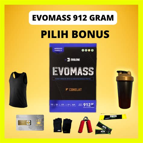 Jual Evolene Evomass Coklat 912gr4x Serving Surplus Kalori Bpom Halal
