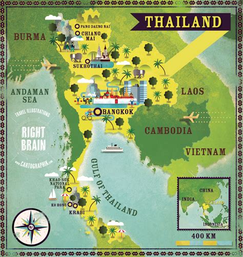 Thailand Tourist Map Tourist Maps