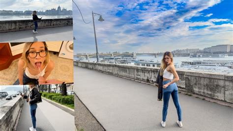 Wetting Her Jeans On The Streets Of Budapest And Getting Golden Shower