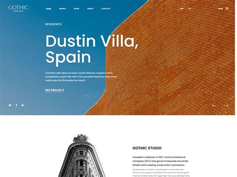 gothic architecture bootstrap 5 html template bootstrap templates