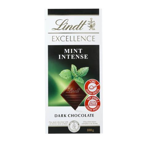 Lindt Excellence Mint Intense Dark Chocolate Bar 100 Grams From