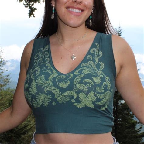 Braless Crop Tops Etsy