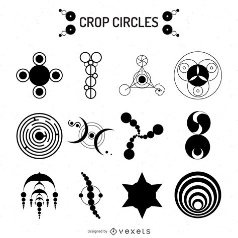 Crop Circles Illustrations Vector Download