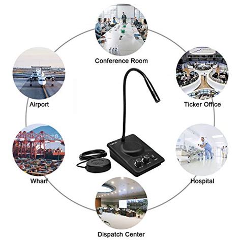 CallToU Window Speaker Intercom System Dual Way Anti Interference Intercommunication Microphone