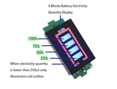 Battery Level Indicator Module S S Circuit Electronics