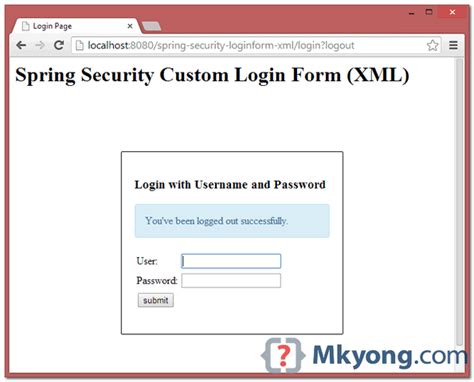 Spring Security Custom Login Form Example