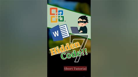 Hidden Code Trick Windows Tutorial Commandprompt Cmd Msword Youtube